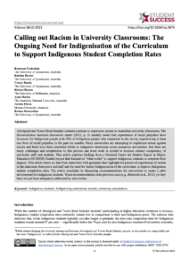 Calling out Racism in University Classrooms: The Ongoing Need for ...